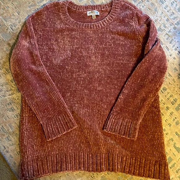 Orvis | Sweaters | Orvis Classic Collection Chenille Mauve Sweater Xxl ...